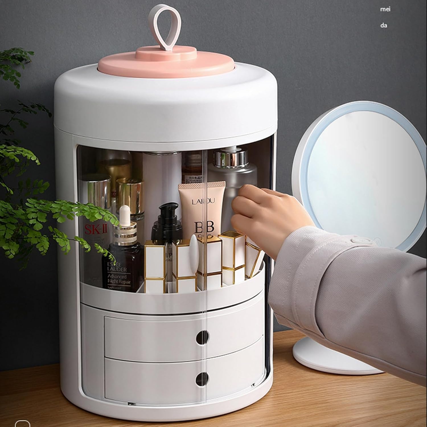 Amazon.com: ILWorkTLs 360 Rotating Makeup Organiser,Countertop Cosmetic ...