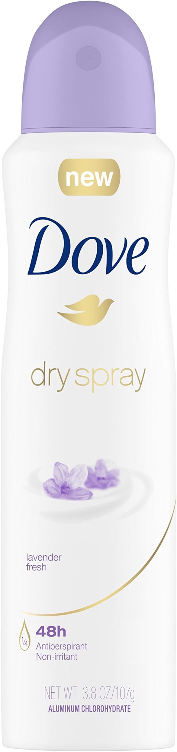 Amazon.com : DOVE WOMENS DEO Lavender Fresh Dry Spray Antiperspirant ...