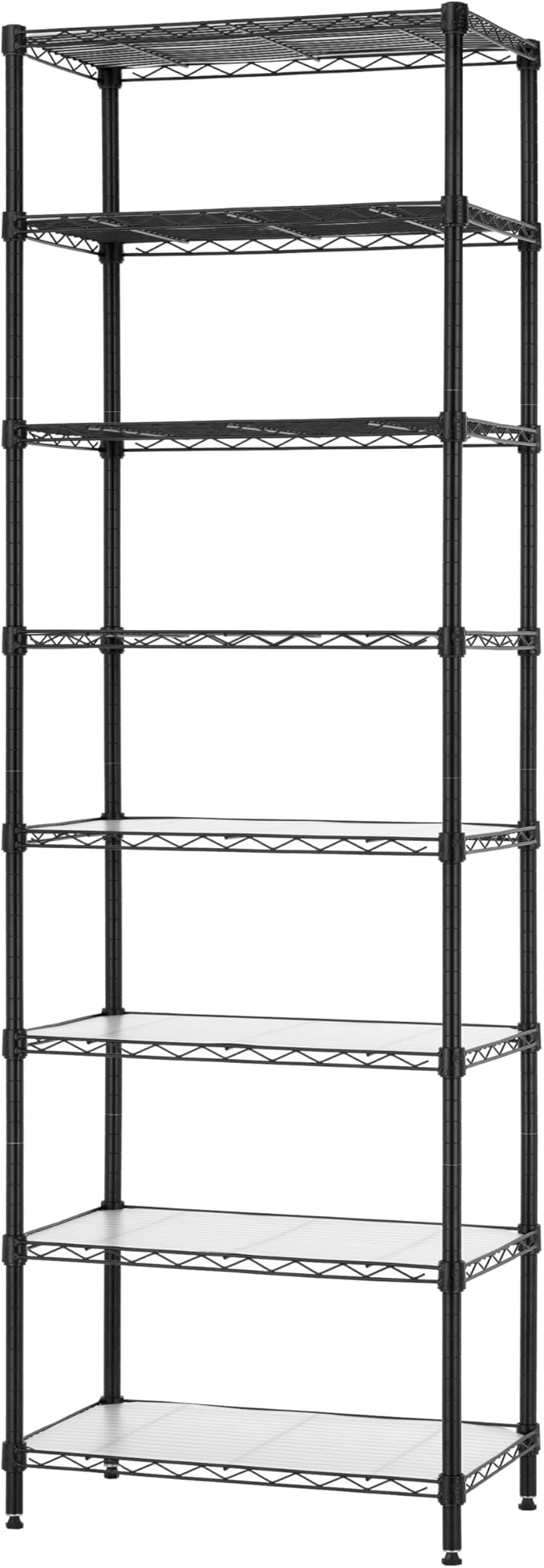 Amazon.com: Finnhomy 8-Tier Wire Shelving Unit Adjustable Steel Wire ...