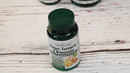 Natures Aid Ginger Turmeric Bromelain, 60 Tablets : Amazon.co.uk ...