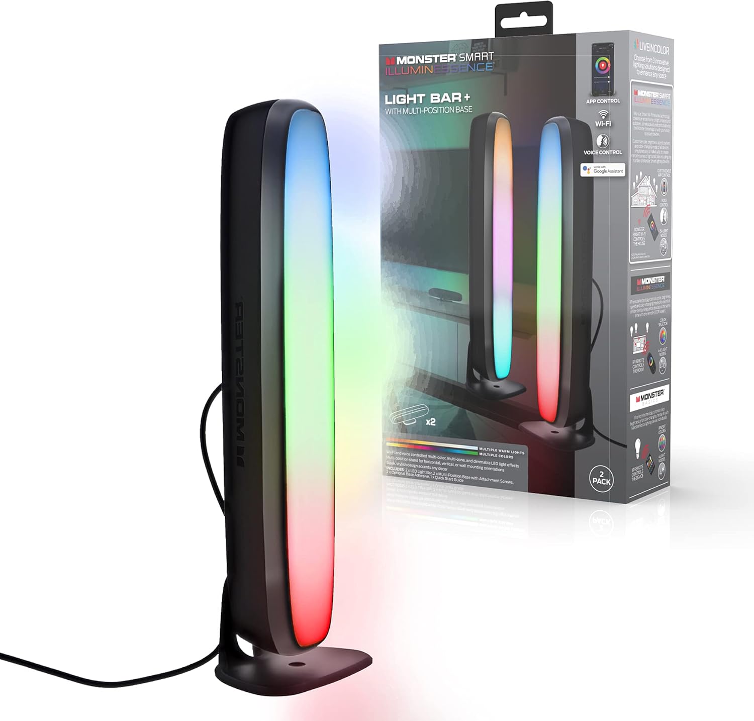 Amazon.com: Monster Illuminessence Multi-Color Light Bar with Multi ...