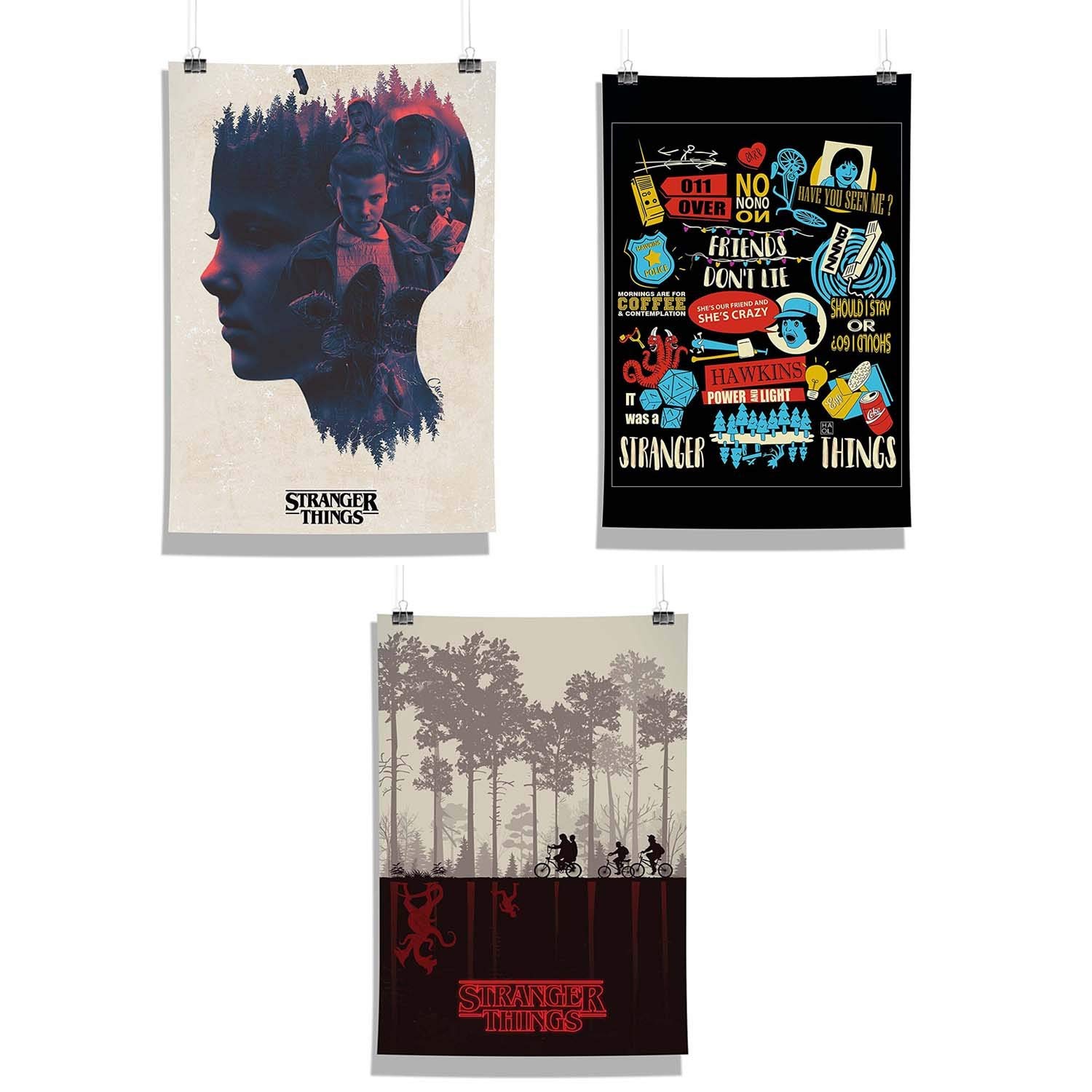 MCSID RAZZ Paper Stranger Things Minimal, Fan Arts, Infographic Wall ...