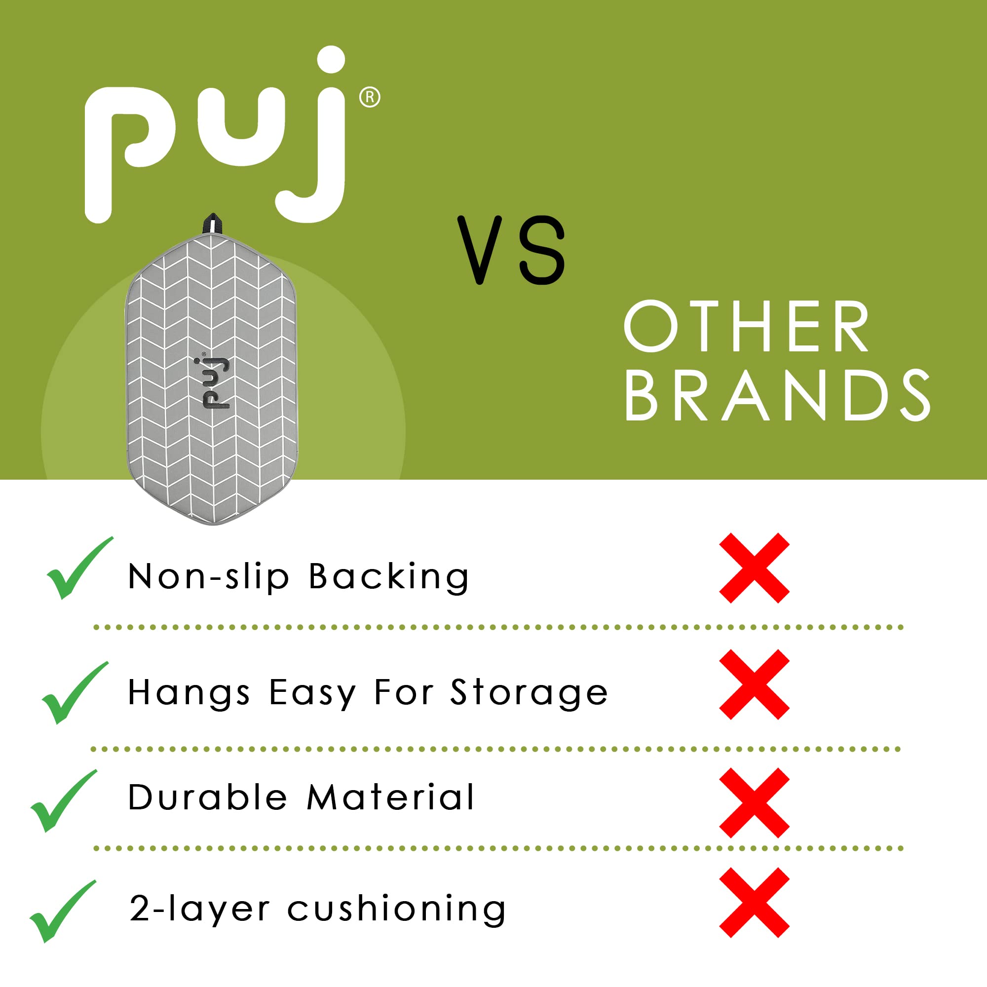 Puj - Pad Bath Kneeler, Extra Comfortable Kneeling Pad, Non-Slip, Firm ...
