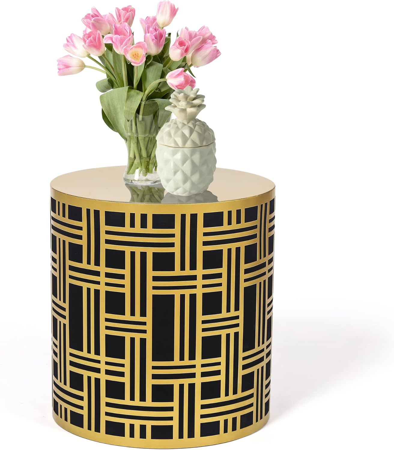 Amazon.com: Adeco Modern Round End Tables,Decorative Accent Side End ...