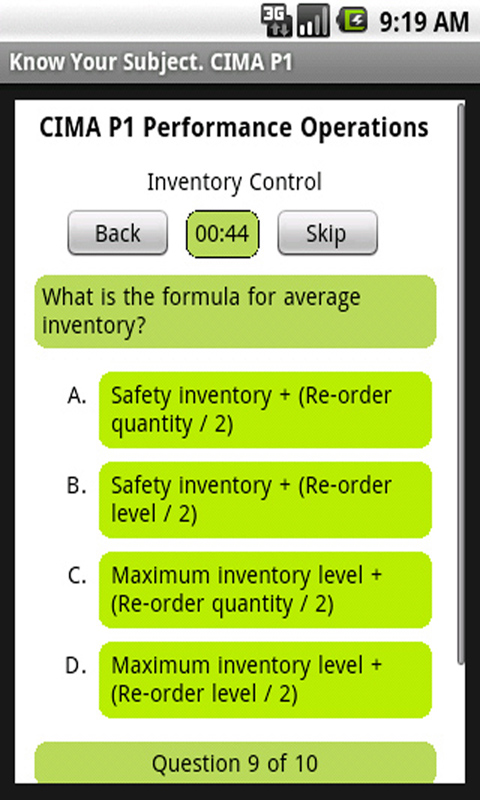 CIMA P1 Performance Operations:Amazon.com:Appstore for Android