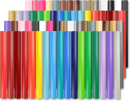 Amazon.com: Lya Vinyl 65 Pack Permanent Vinyl, Self Adhesive Vinyl ...