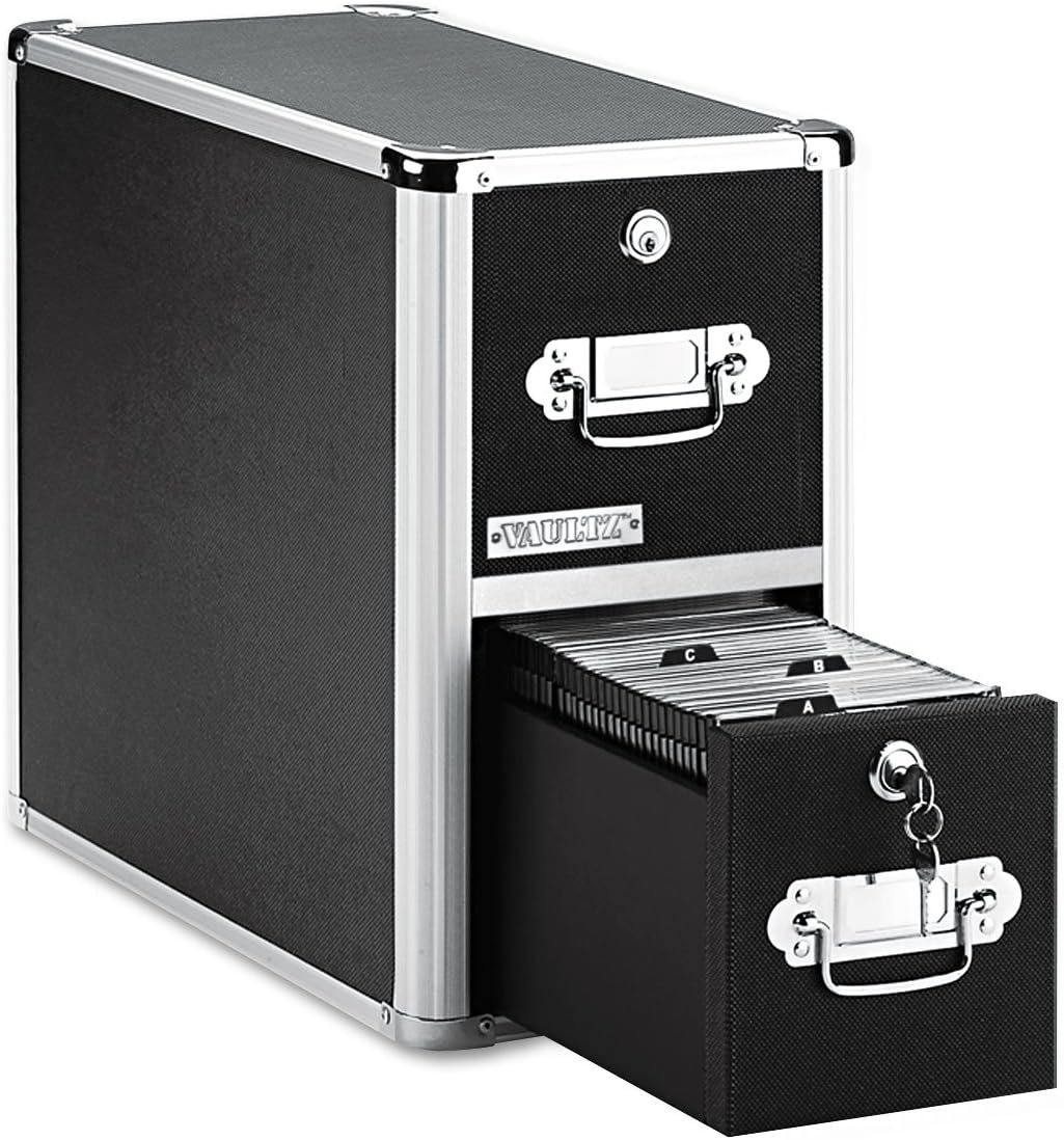 Amazon.com: Vaultz VZ01094 2-Drawer CD File Cabinet, Holds 330 Folders ...