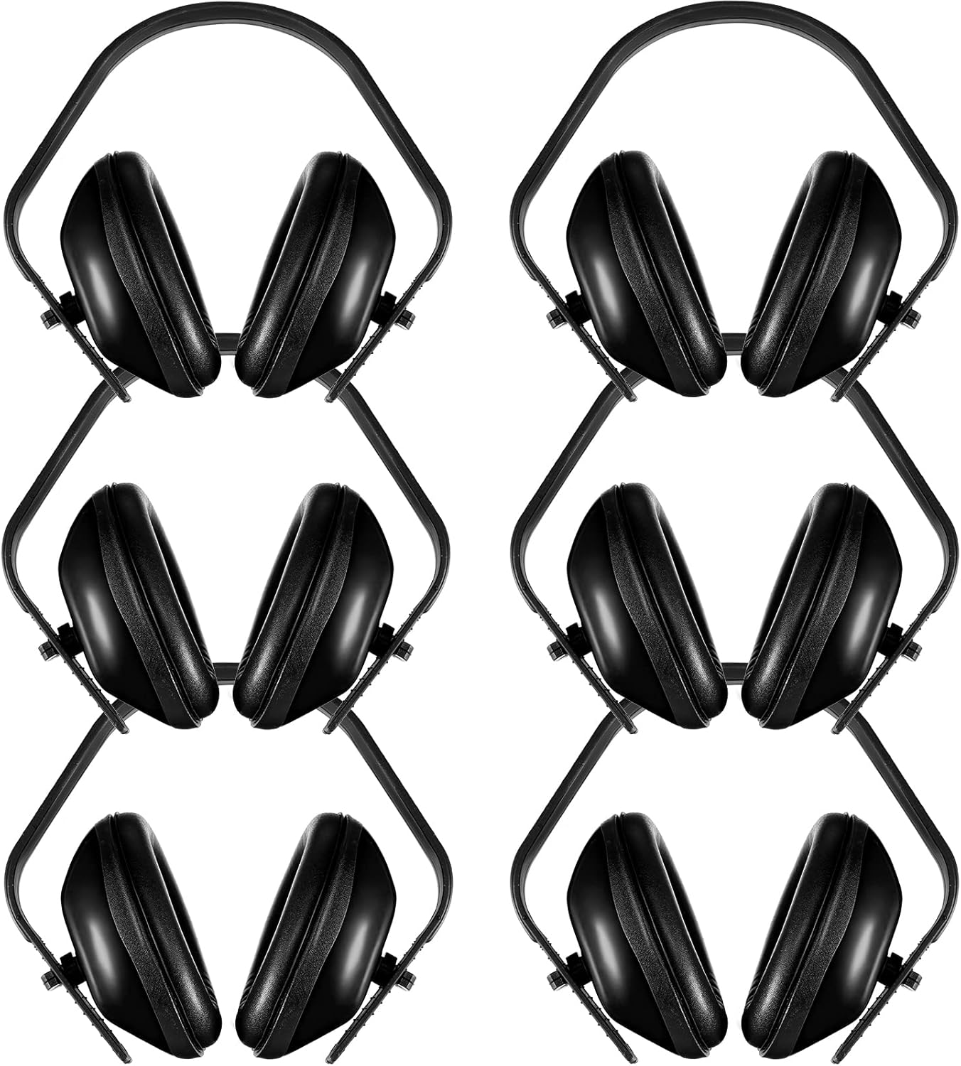 Yaomiao 6 Pcs Adjustable Safety Ear Muff Protector Noise Reduction Ear ...