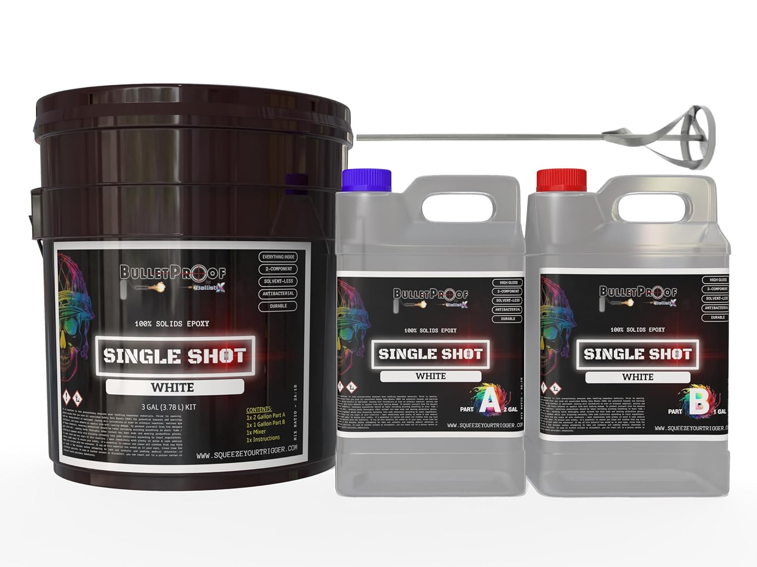 Amazon.com: BP Resins: Single Shot |100% Solids Epoxy Resin Kit (3 ...