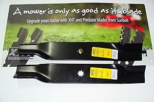 Amazon.com : 2 XHT HD USA BLADES COMPATIBLE WITH JOHN DEERE AM141039 ...