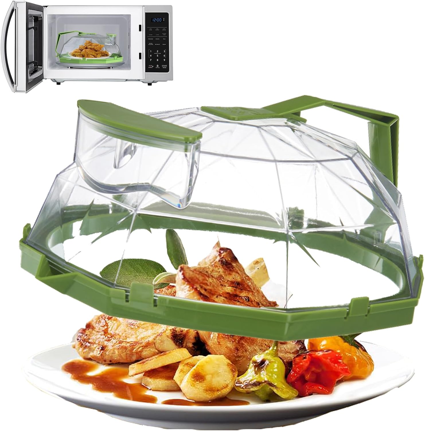 Amazon.com: Microwave Cover for Food, Clear Microwave Splatter ...