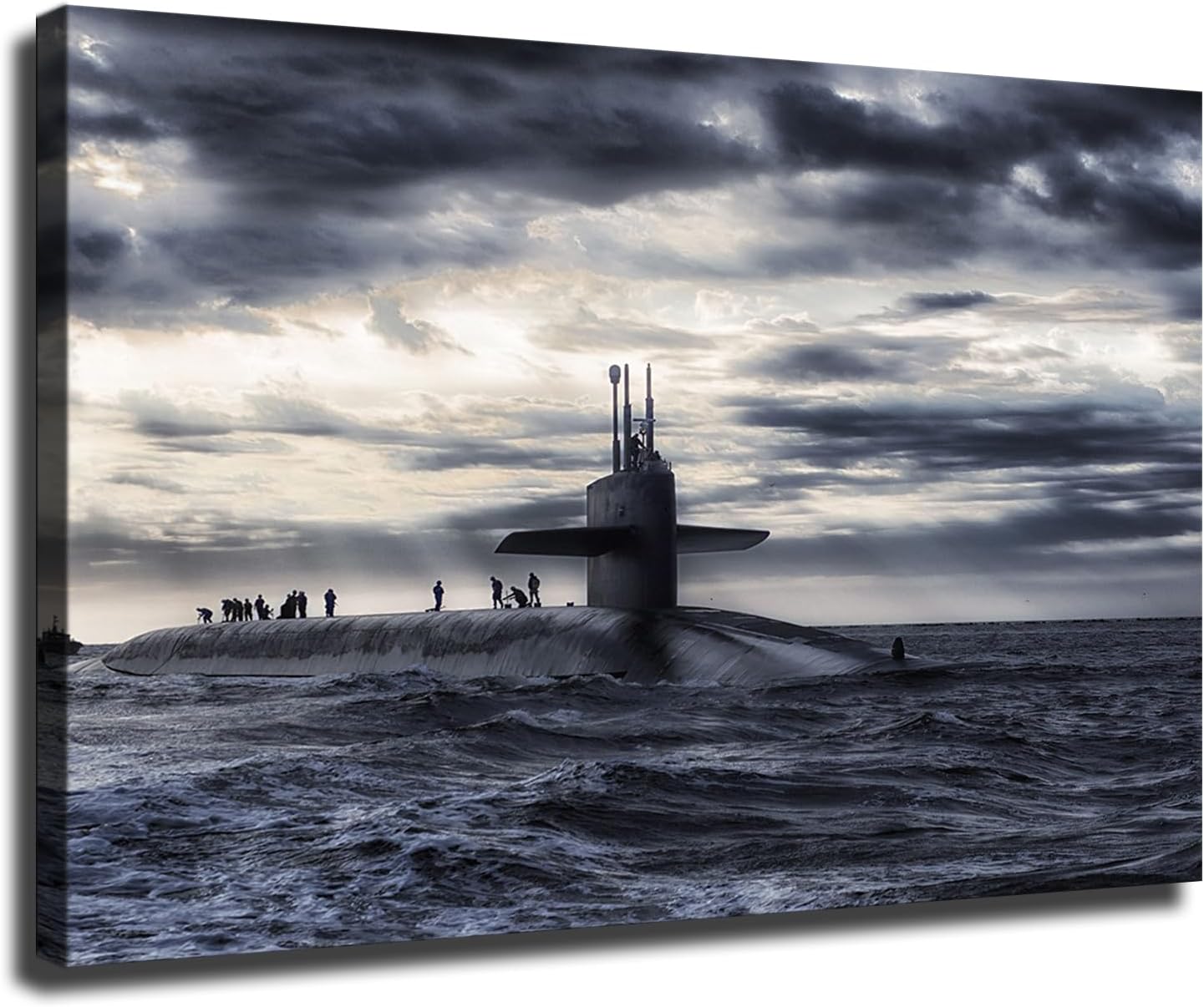 Amazon.com: Vintage Military Submarine Poster Art Print Canvas Wall Art ...