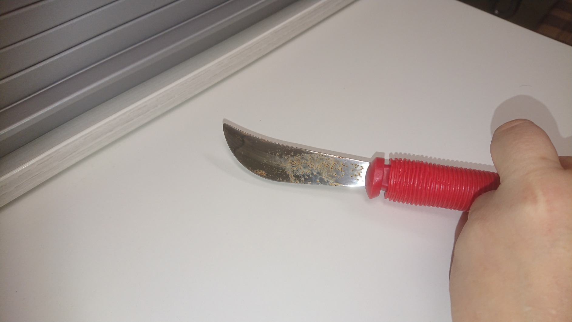 Red Handled Cutlery Besteck-Set rote Griffe 4 Stück : Amazon.de: Küche ...