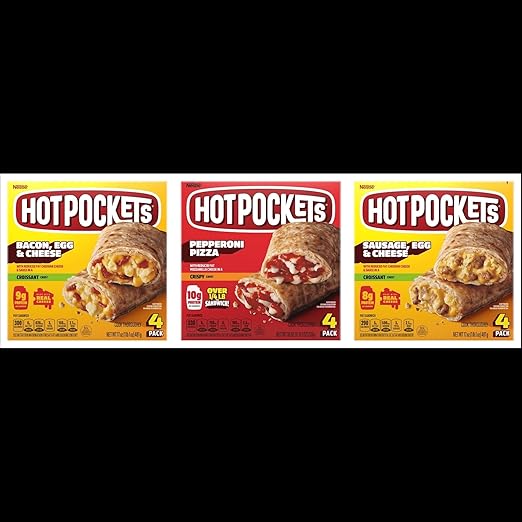 Amazon.com: Hot Pockets Bundle (Pack of 3) (Breakfast) : Grocery ...