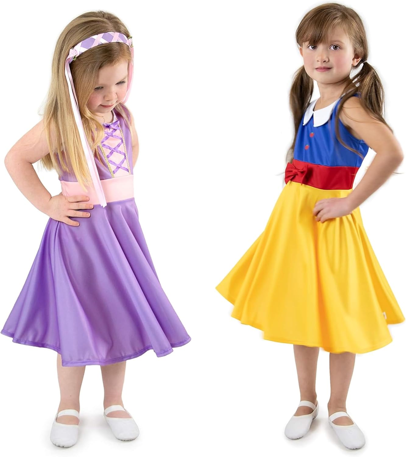 Amazon.com: Little Adventures Rapunzel & Snow White Princess Twirl ...