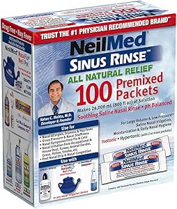 Amazon.com: NeilMed Sinus Rinse Premixed Refill Packets 100 ct ...