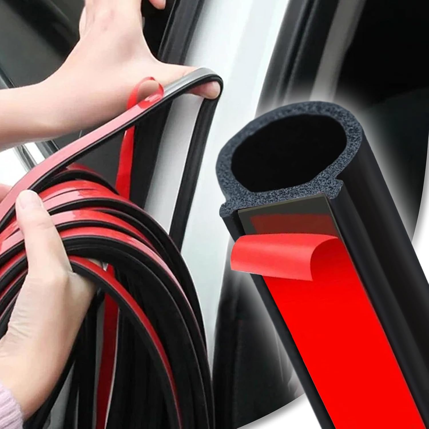 Car Door Seal Automotive Weather Stripping,Self Adhesive Rubber Seal ...