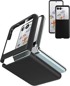Amazon.com: Cresee Case for Motorola Razr Plus 2023 With External Screen Protector - Thin Hard ...