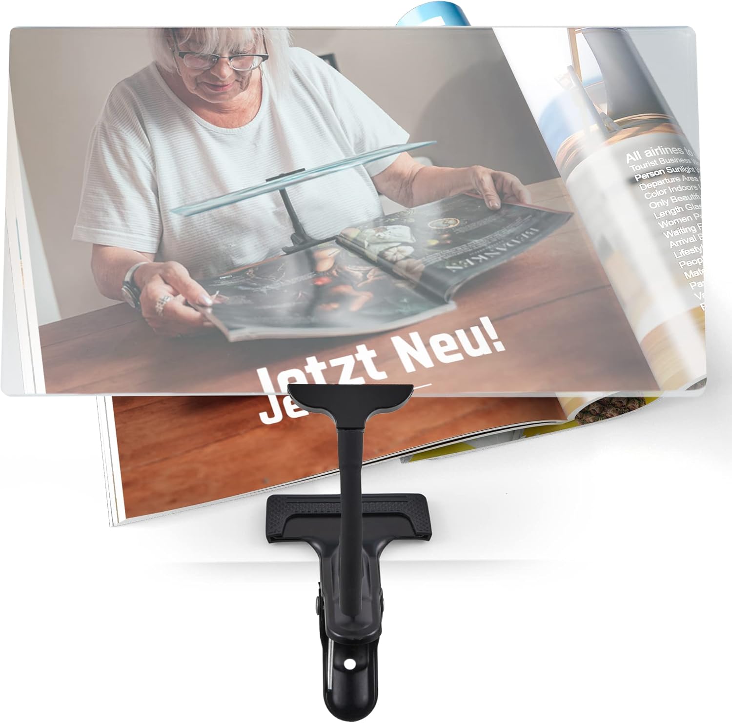 SpotScrreen ergonomische Tischlupe, Leselupe, Lupe in DIN-A4-Größe ...