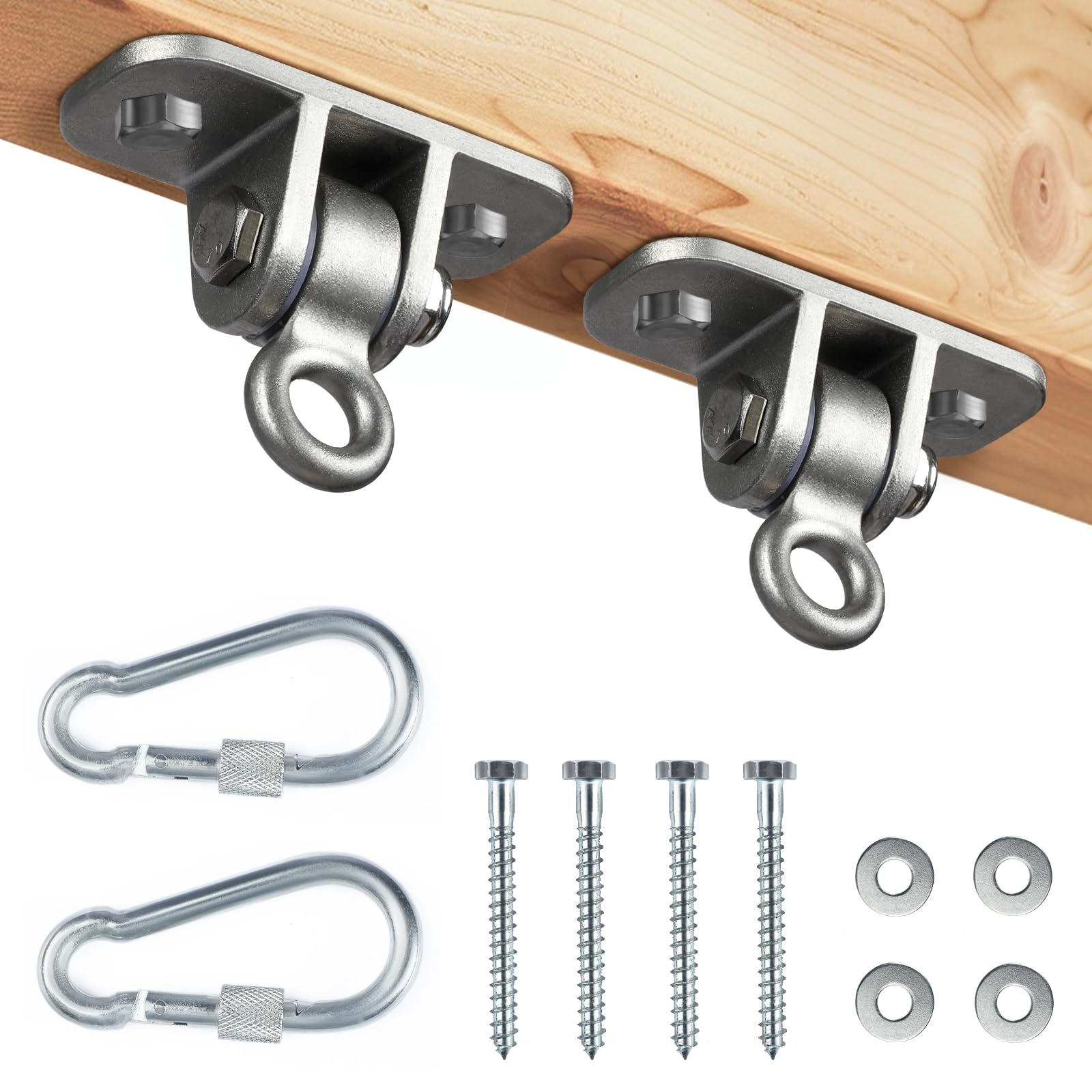 Amazon.com: Heavy Duty Swing Hangers for Wooden Sets, 2400 lbs Porch ...