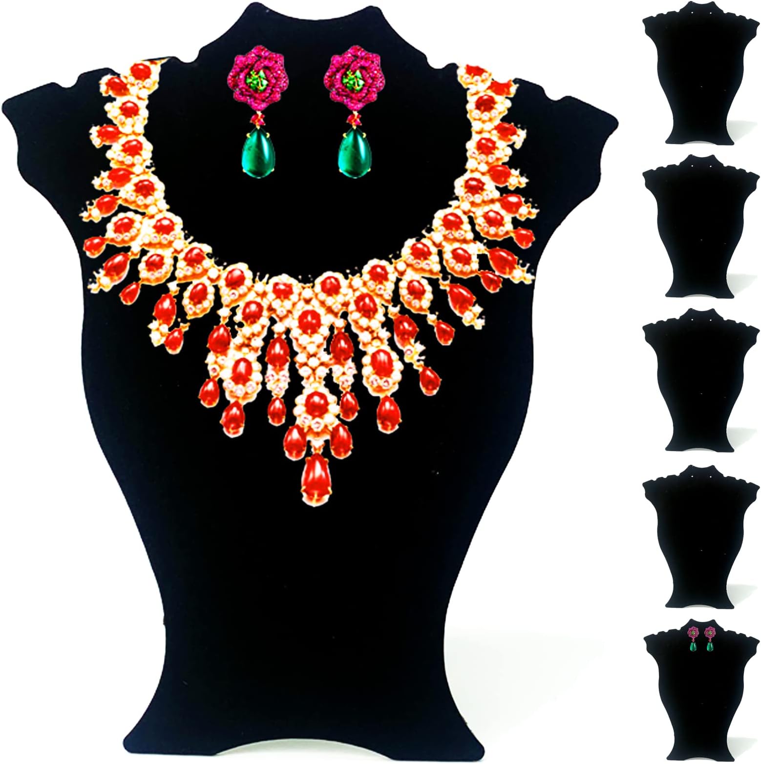 Amazon.com: 7TH VELVET 12pcs Jewelry Display Stand, 12.5" Jewelry ...