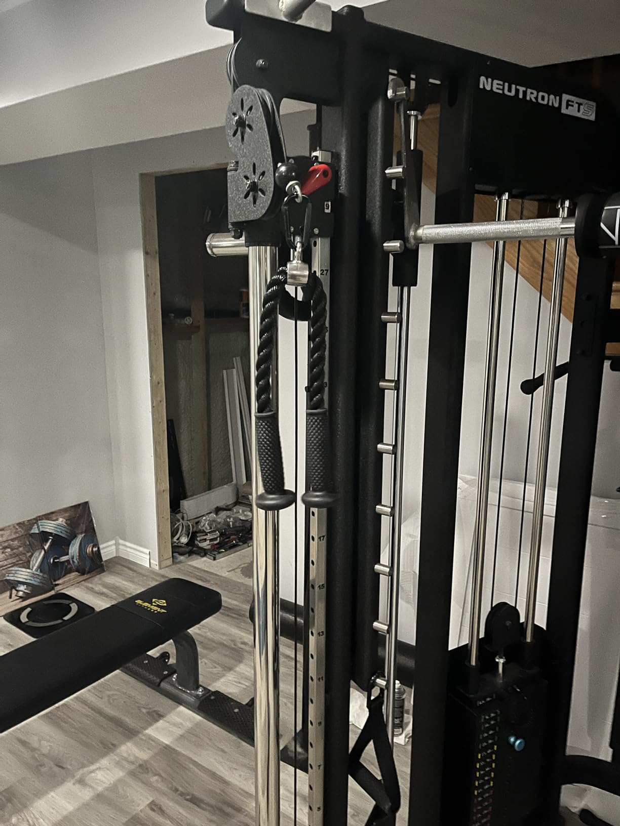 Kipika Tricep Pull Down Attachment - Cable Machine Accessories for Home ...