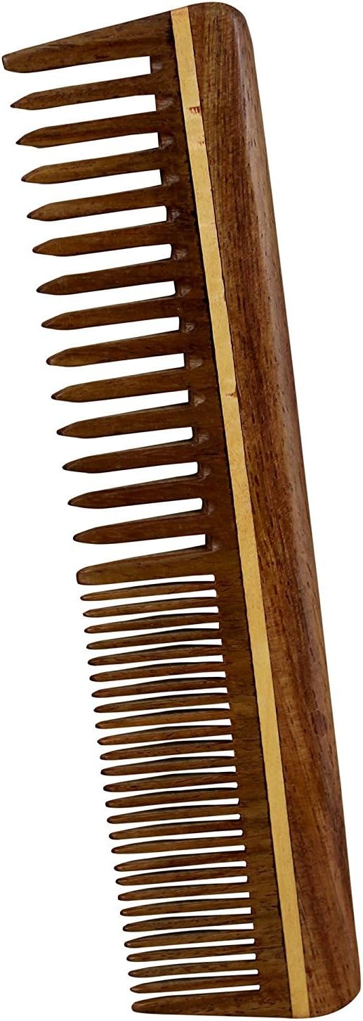 Amazon.com : RoyaltyRoute Handcrafted Sheesham Wood Comb - Wide Tooth ...