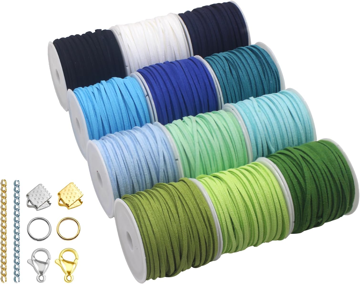 Amazon.com: Jdesun 40 Yards 3mm Leather Cord Suede String for Bracelet ...