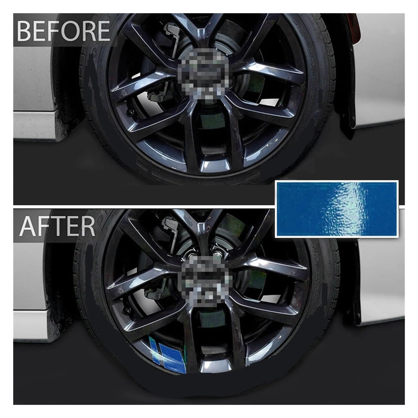 Car Rim Decoration 6-PC Universal Reflective Wheel Rim Decals – Fits 16 ...