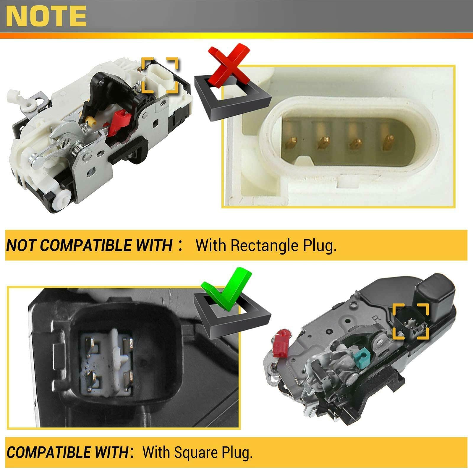 Snapklik.com : Rear Passenger Side Door Lock Latch Actuator Replacement ...