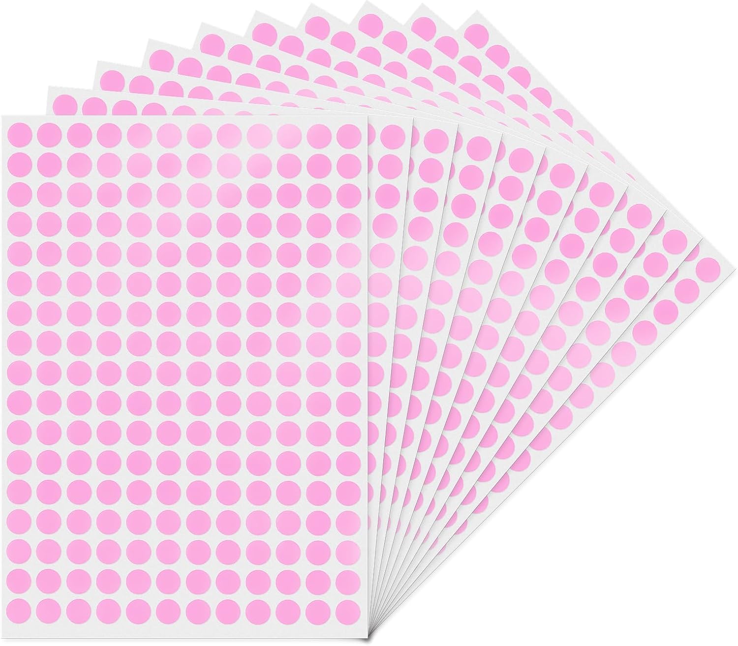 Amazon.com : YIKIADA Pink Dot Stickers Round 0.4 Inch Circle Colored ...