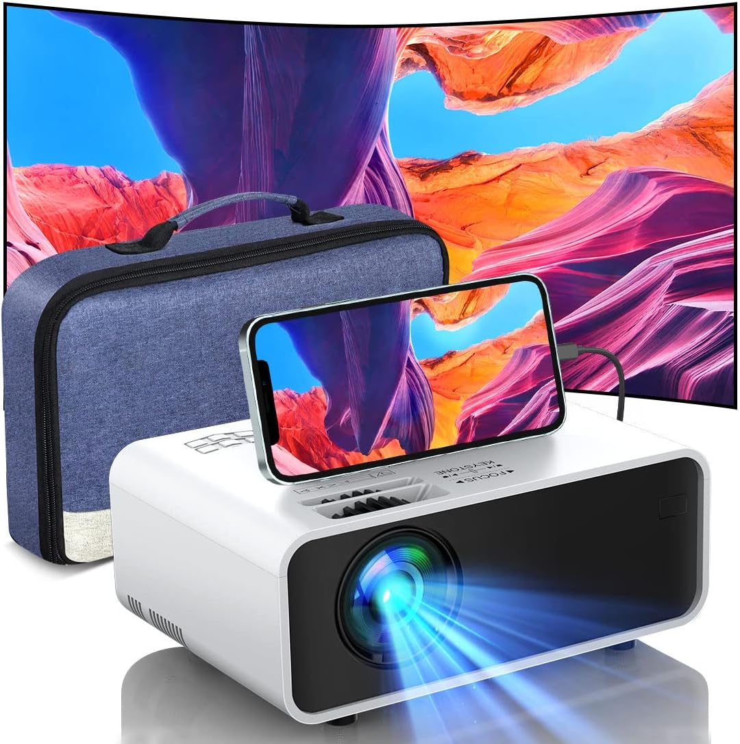 Amazon.com: Projector Movie Projector Mini Projector for Outdoor Movies ...