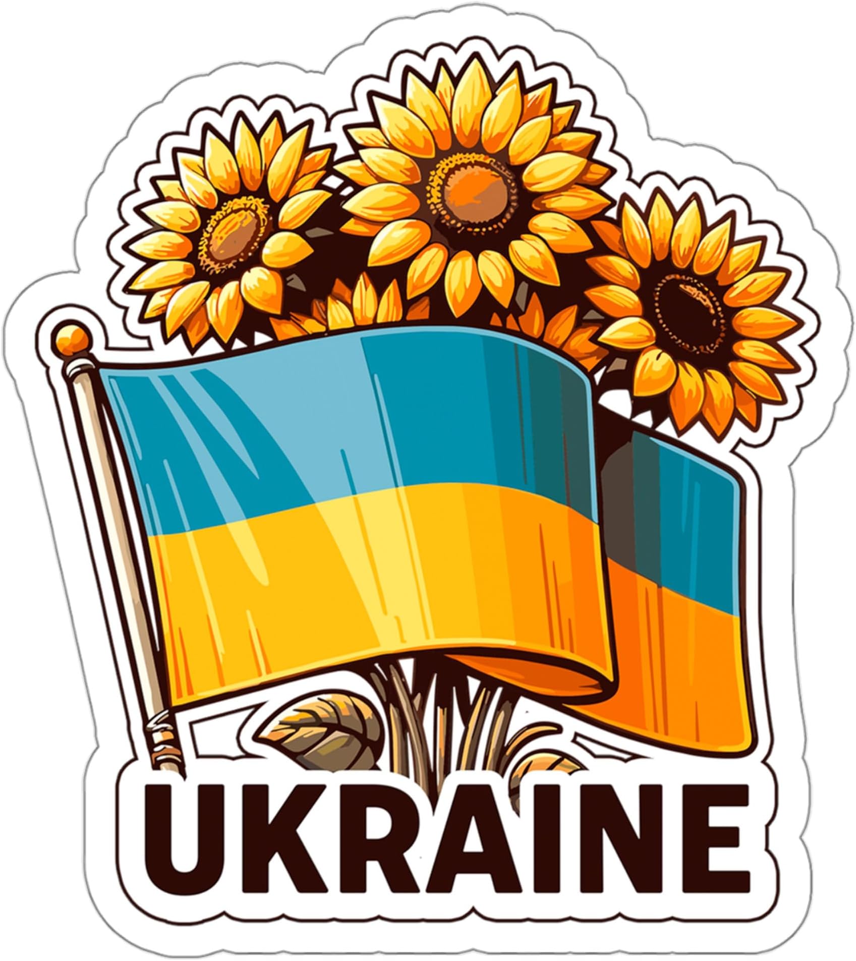 Amazon.com - Ukraine Vinyl Decal Sticker Sheet for car Windows, Glass ...