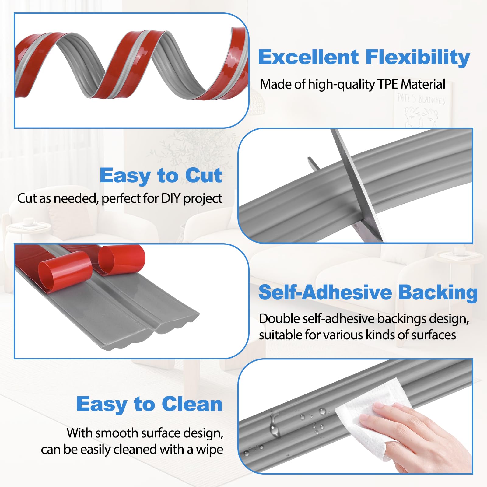 Snapklik.com : Wall Corner Protector Peel And Stick Corner Trim Molding ...