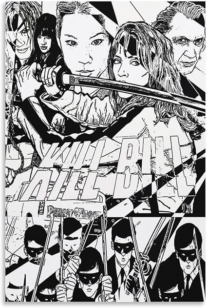 Kill Bill Poster Black And White