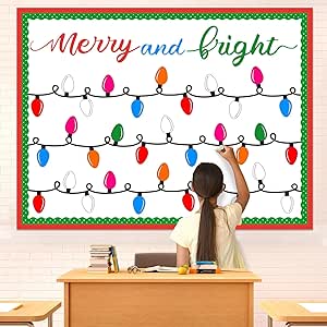 Amazon.com: Lonfliness Christmas Bulletin Board Decorations DIY Xmas ...