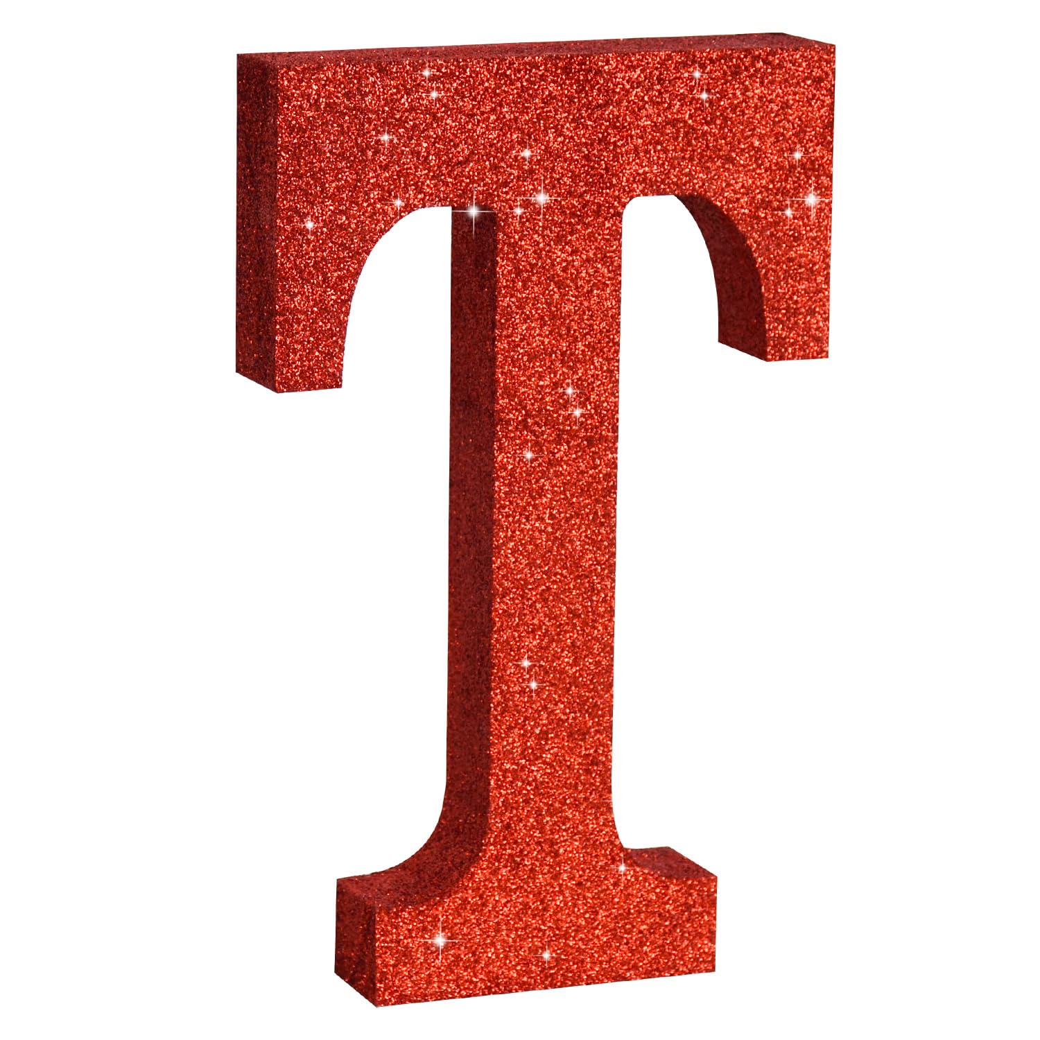 Amazon.com: TONIFUL 8 Inch Red Glitter Letter T Table Centerpiece A-Z ...