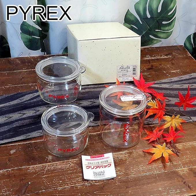 Amazon.co.jp: PYREX 超耐熱ガラス食器 パイレックス PX-CP-3A クリアパック 3個セット クリアー 岩城硝子 耐熱 ...