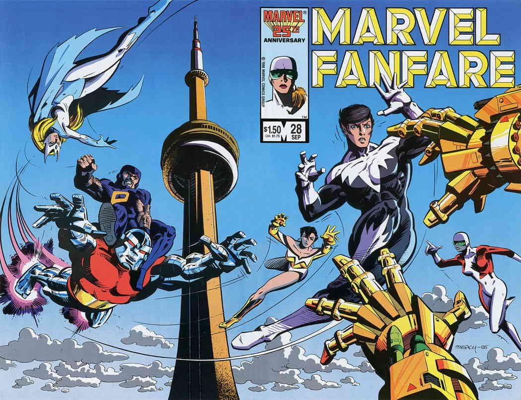 Amazon.com: Marvel Fanfare #28 FN ; Marvel comic book | Alpha Flight ...