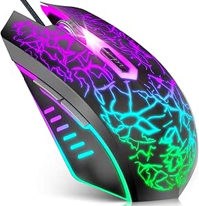 Amazon.com: VersionTECH. Wired Gaming Mouse, Computer Mouse Ergonomic ...