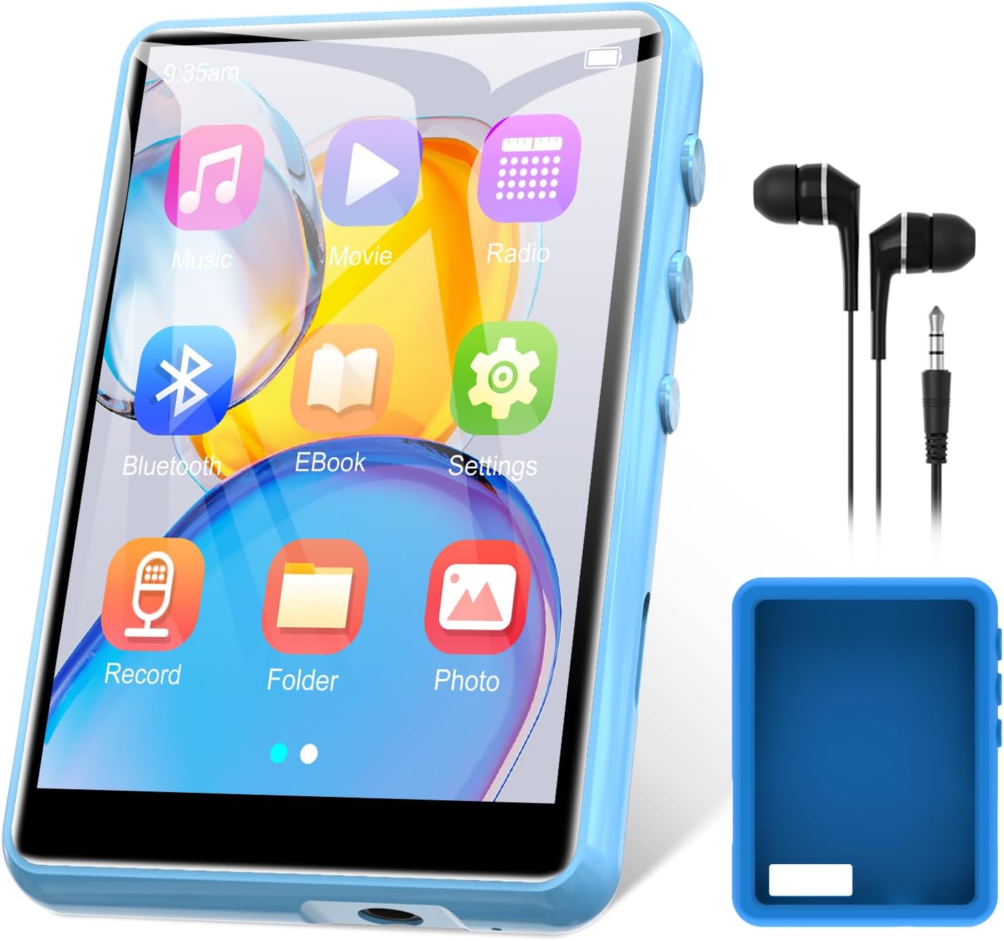 64Go Lecteur MP3 Bluetooth 5.3 Stable, 2.4" écran Tactile MP3 Bluetooth ...