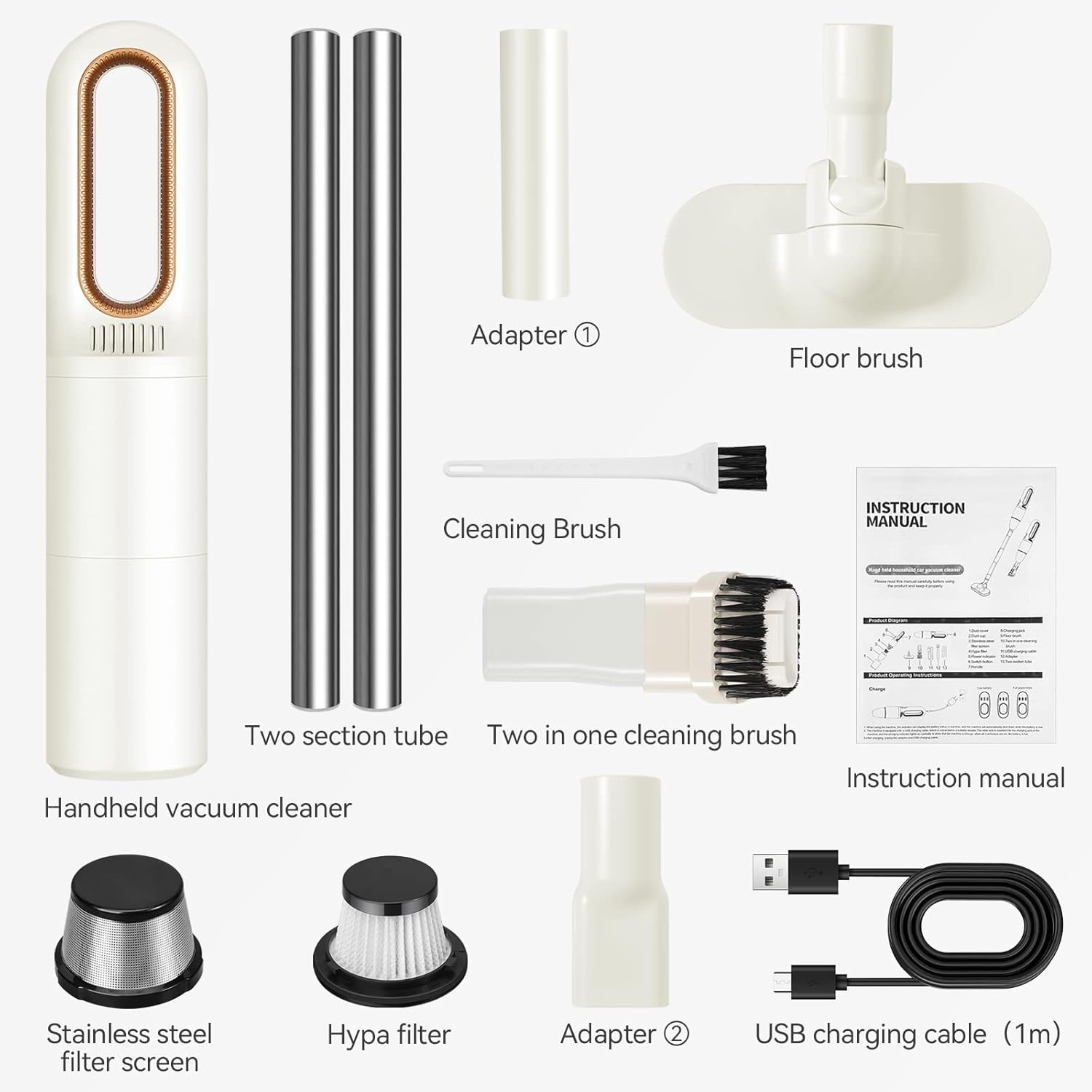 Handheld Vacuum Cleaner(2-in-1 Mini Portable)