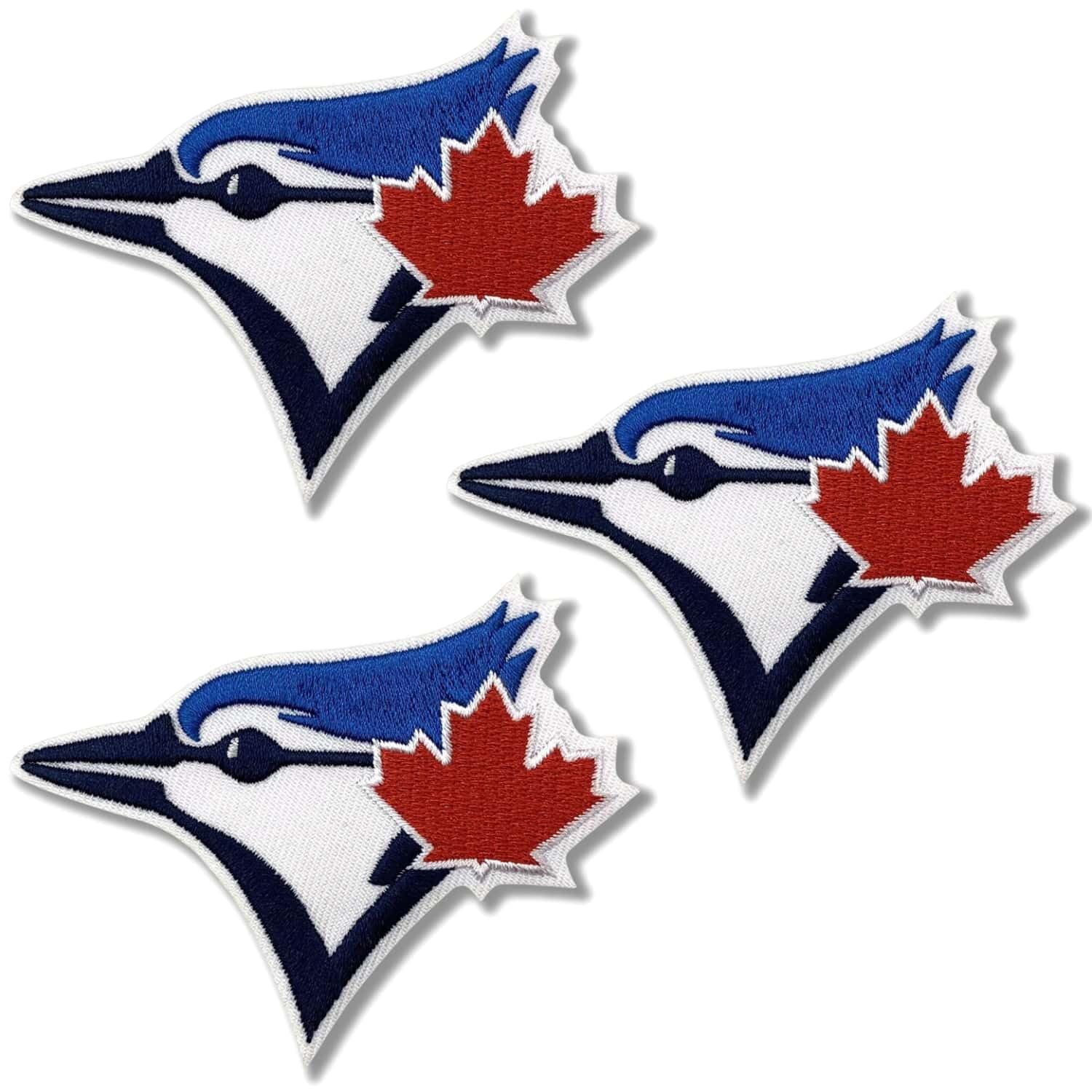 3 Pcs Toronto Blue Jays Embroidery Patch Back Adhesive Tape Iron-on Sew ...