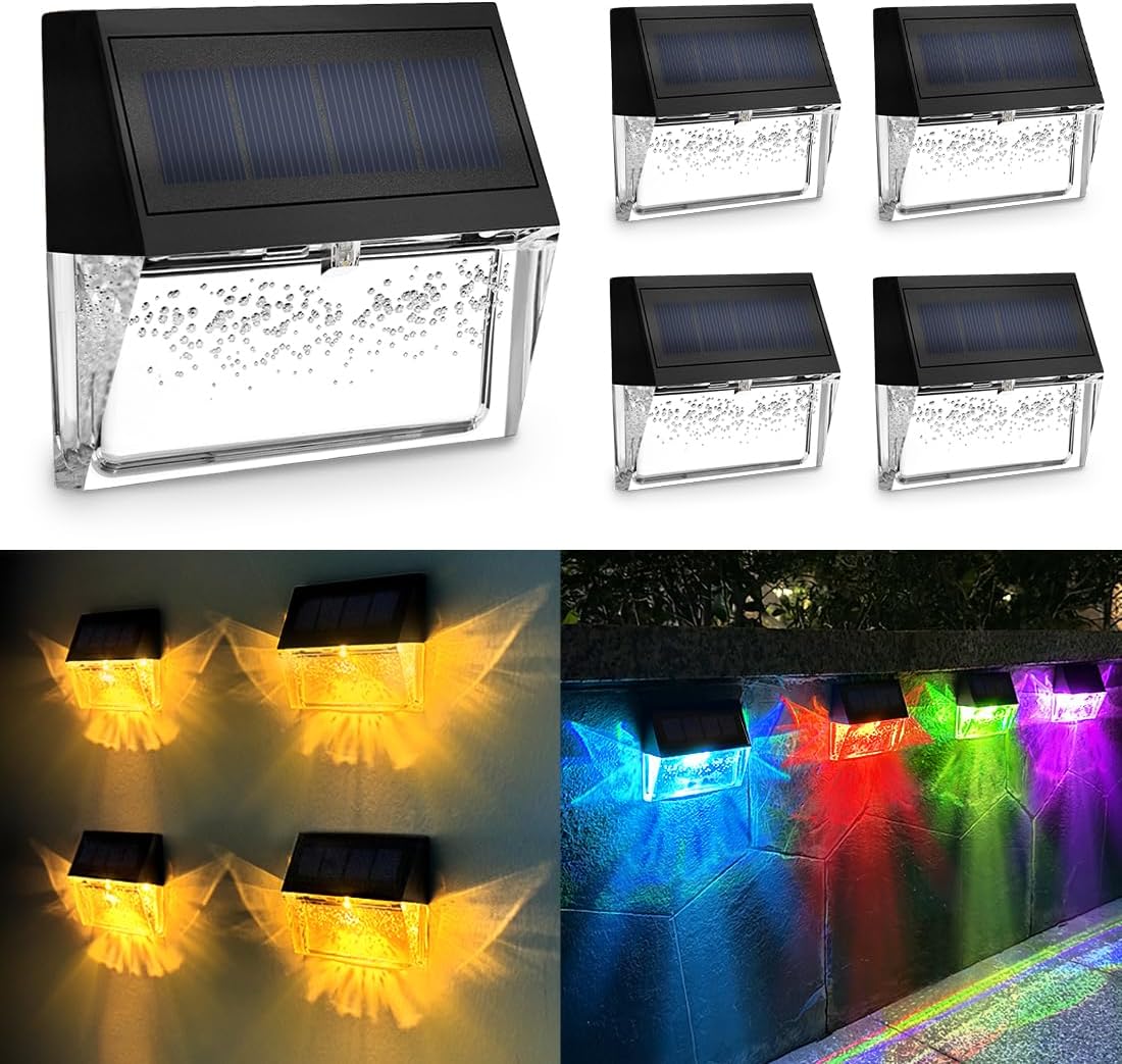 YIKANWEN 6 Stück Solarleuchte für Außen Garten, LED Gartenlampen für ...