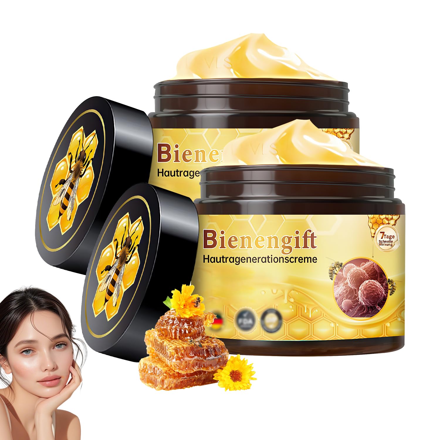 Bienengift Komplettcreme, 2PCS 60g*2 Bienengift Creme, Hautbehandlung ...