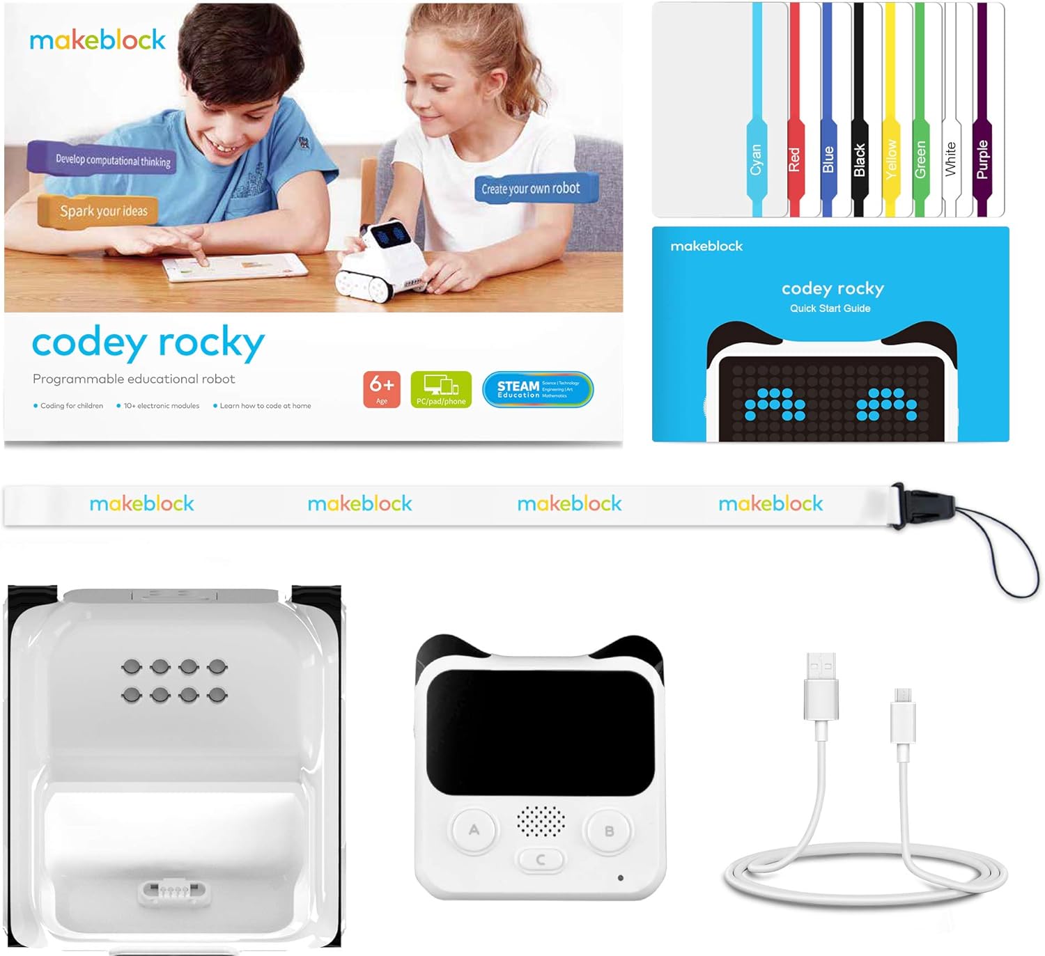 Amazon.co.jp | Makeblock Learning & Education Toys, Rechargeable Remote Control Emo Robot for ...