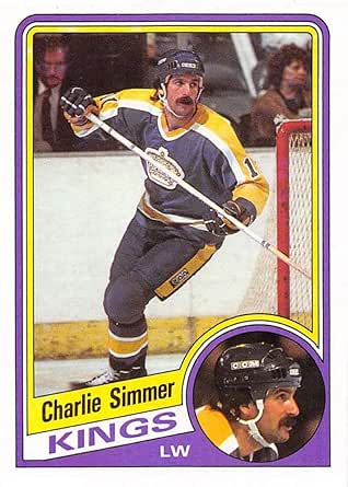 Amazon.com: 1984-85 Topps Hockey #69 Charlie Simmer Los Angeles Kings ...