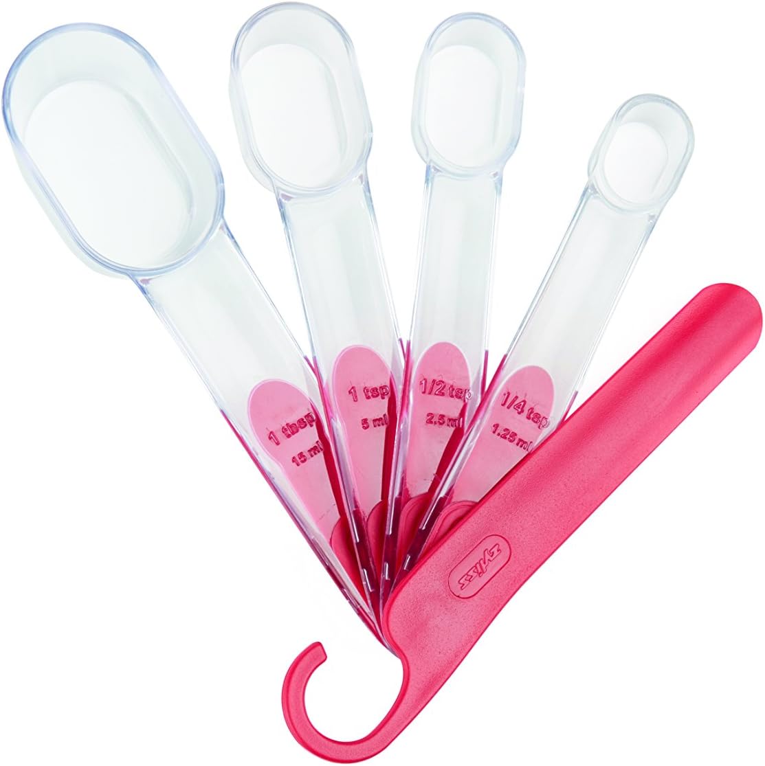 Amazon.com: Zyliss Measuring Spoons Set of 4 with Scraper, Permanent ...