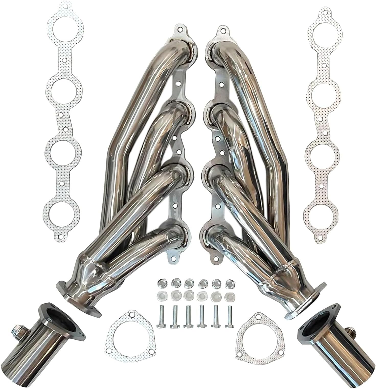 Amazon.com: BBC Big Block FOR Chevy V-Band 3.5” SS turbo headers PAIR ...