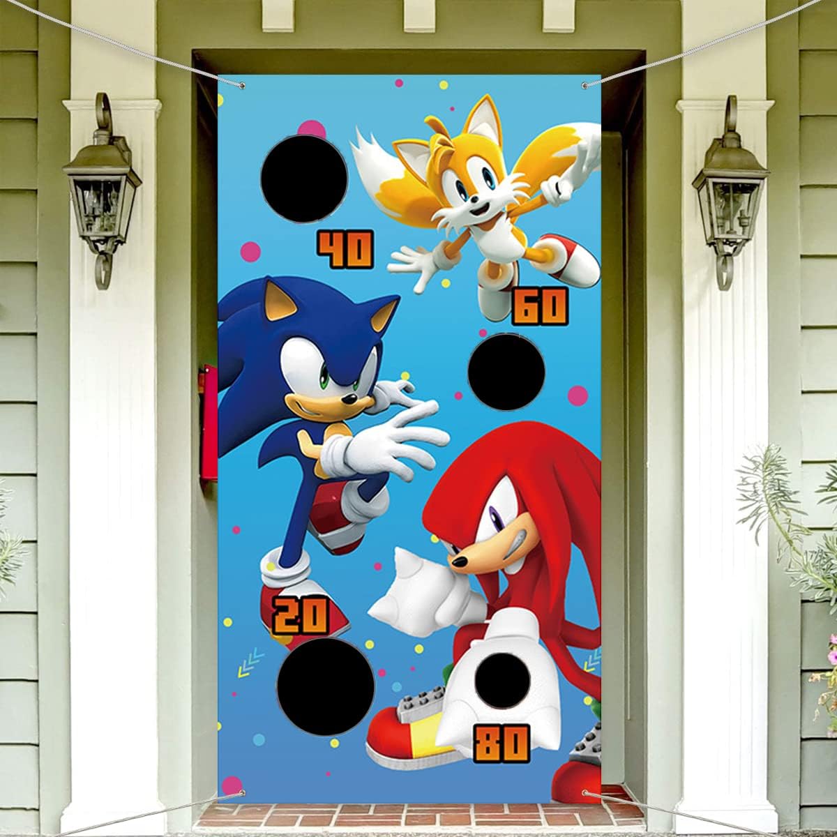 Sonic Throwing Game, Throwing Game Banner with 3 Bean Bags, Carnival ...